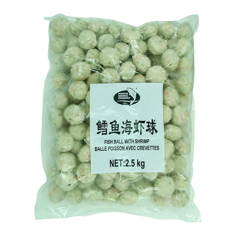 Frozen Food :: Frozen Fish Ball :: NSF-Shrimp Fish Ball 北洋海产鳕鱼海虾球