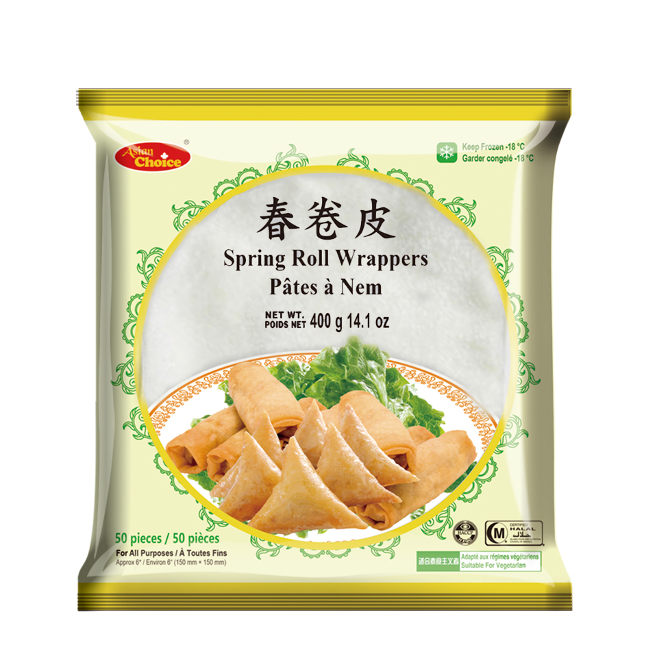 Frozen Food :: Frozen-Dumplings :: AC-Spring Roll Wrappers 亚洲优选春卷皮 400g