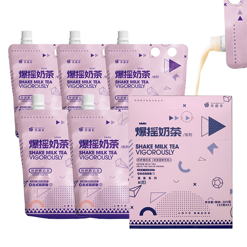 Grocery :: Drinks :: Fruit Meet Tea-Assam Shake Milk Tea 果遇茶爆摇奶茶 阿萨姆 ...