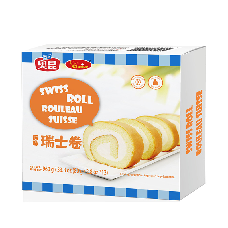 Frozen Food :: Frozen sweets :: Aokun-SWISS ROLL 奥昆原味瑞士卷 960g