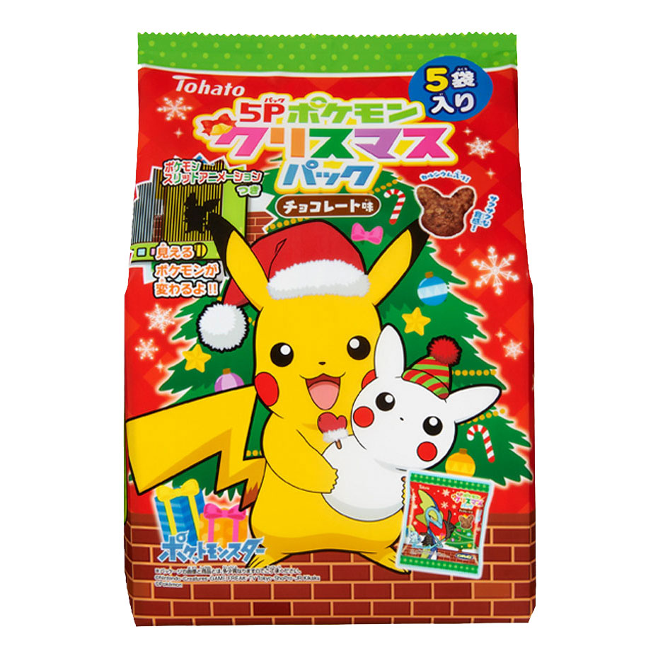 Grocery :: Snacks :: Tohato Bandai 5P Pokemon Christmas Pack Chocolate ...