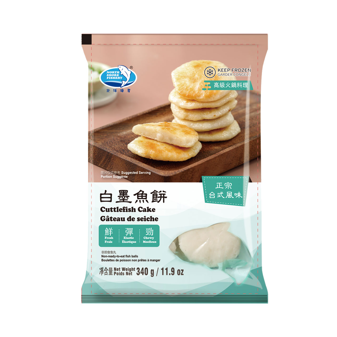 Frozen Food :: Frozen Fish Ball :: NSF-Cuttlefish Cake 北洋海产白墨鱼饼 340g
