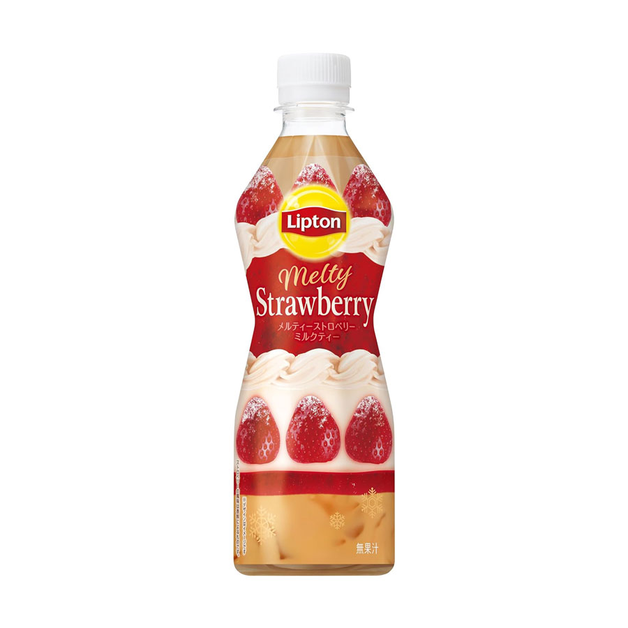 Grocery :: Drinks :: Lipton Melty Strawberry Milk Tea 立顿草莓奶茶 450ml