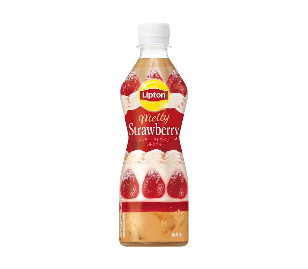 Grocery :: Drinks :: Lipton Melty Strawberry Milk Tea 立顿草莓奶茶 450ml