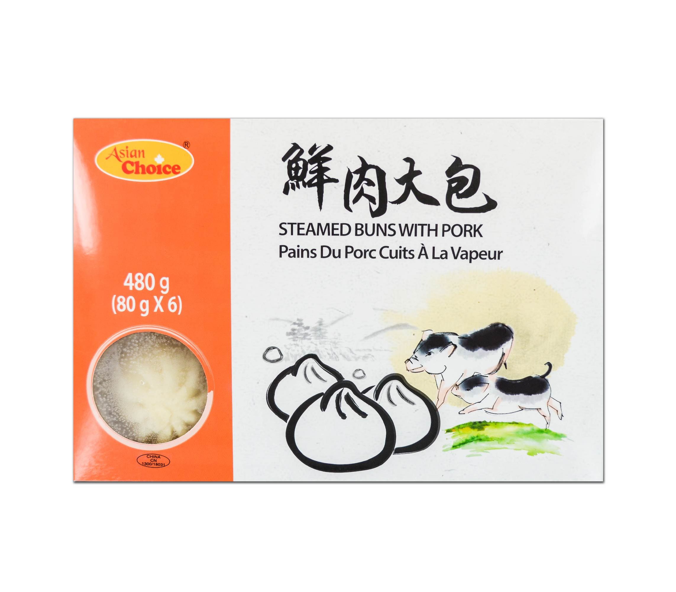Frozen Food :: Frozen-Buns-and-Dim-Sum :: AC-Steamed Bun with Pork 亚洲优选鲜肉大包