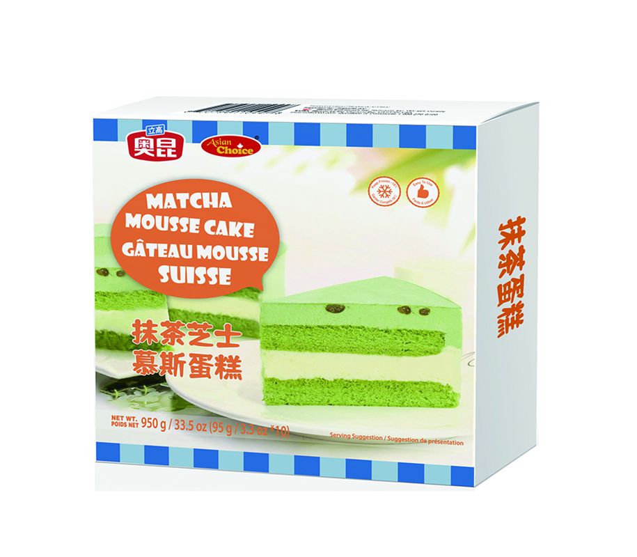 Frozen Food :: Frozen sweets :: Aokun-MATCHA MOUSSE CAKE 奥昆抹茶芝士慕斯蛋糕(圆形 ...