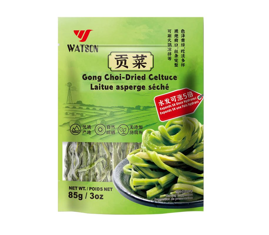 Frozen Food :: Frozen Vegetables :: Watson Gong Choi-Dried Celtuce 华生贡菜 85g